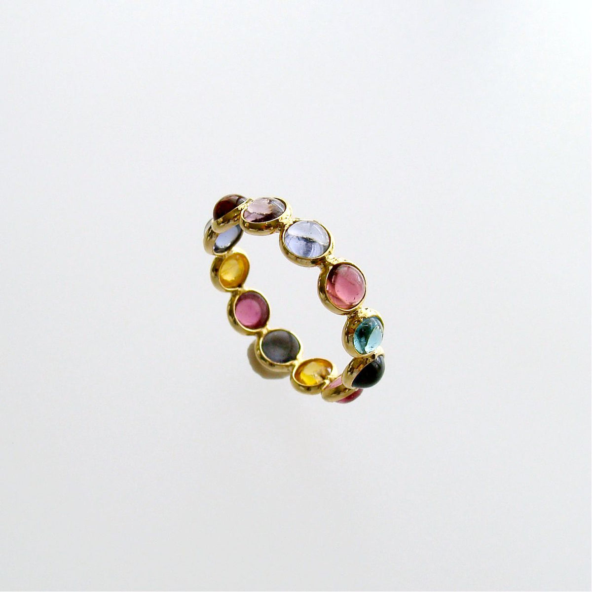 14k Tourmaline Stacking Ring - Confetti Ring – Karen Sugarman Designs